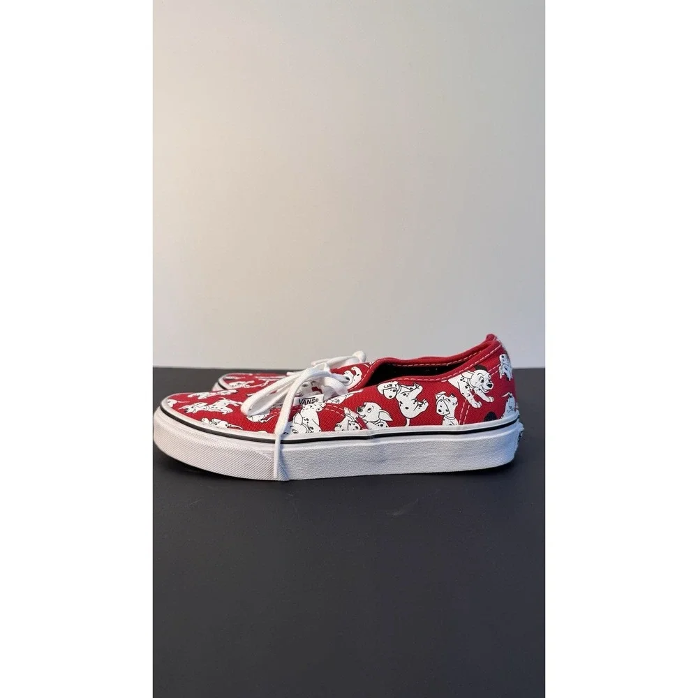 VANS, Disney | Shoes | Vans X Disney 1 Dalmatians Red White Canvas ...